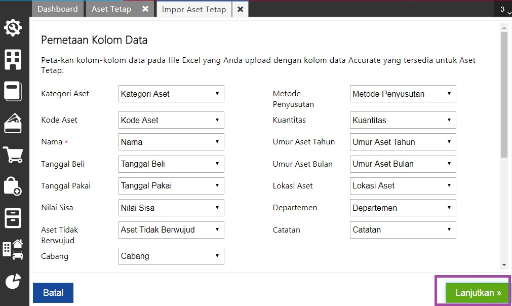 Import Saldo Awal Aset Tetap - Accurate Online - Mitra Pembukuan Indonesia
